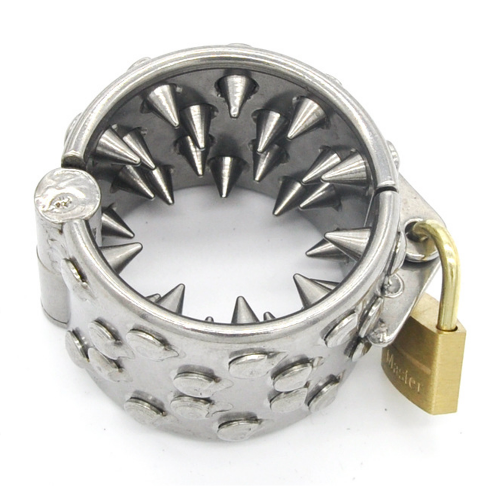 NEW KALIS TEETH RING OF SPIKES MALE CHASTITY DEVICE CROWN OF THORNS CBT ...