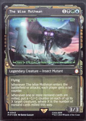 The Wise Mothman - 343 Showcase Foil MTG Fallout | eBay