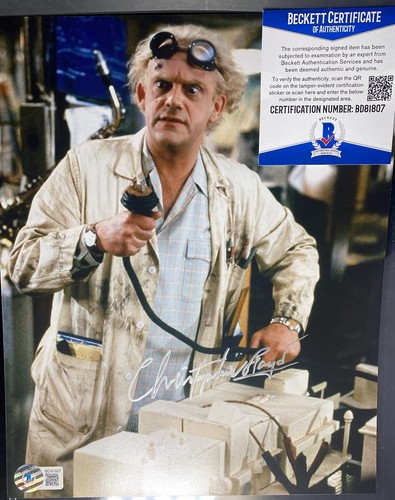 CHRISTOPHER LLOYD SIGNED | DOC BROWN | BACK TO THE FUTURE 8x10 ...