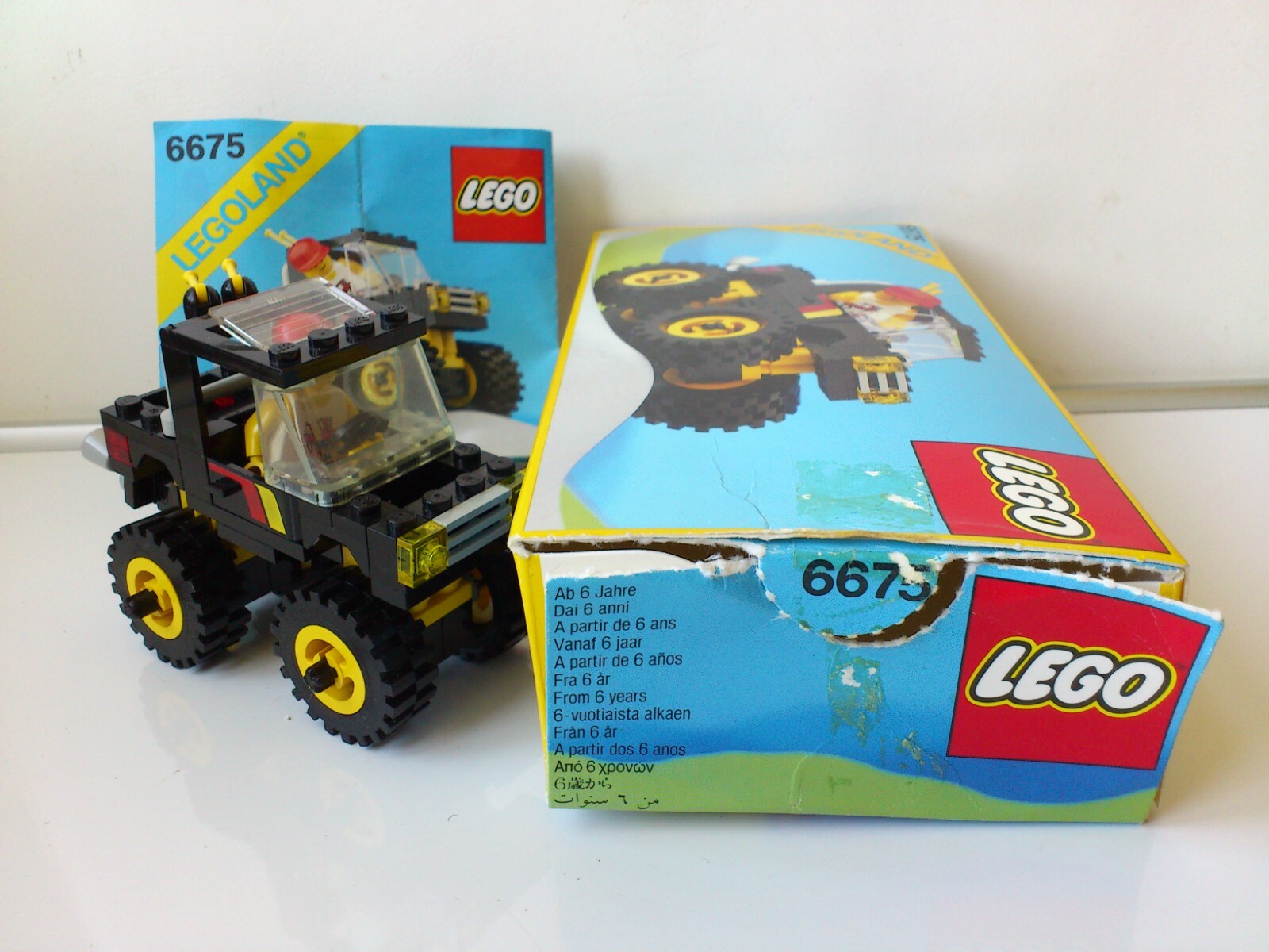 Lego vintage set. Legoland no 6675.Four-wheel drive.100 % w. box and ...