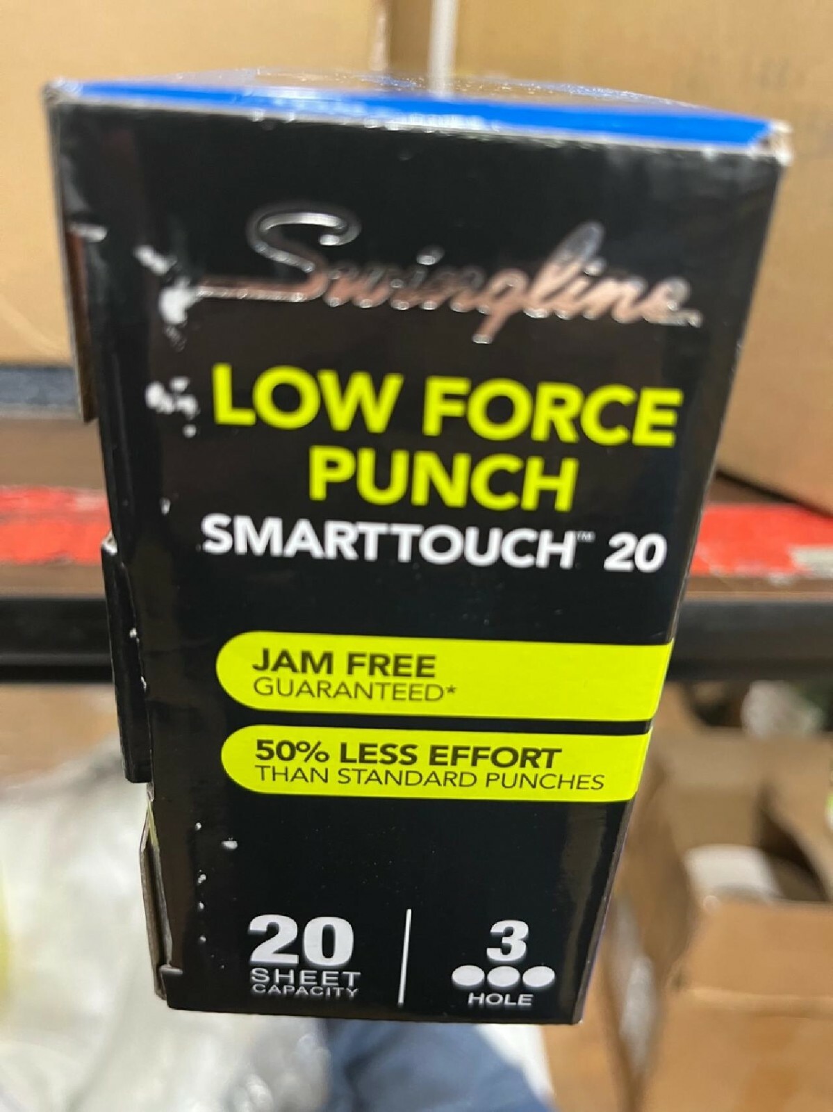 Swingline Low Force Paper Punch SmartTouch 20 #74133 3 Hole New Factory ...
