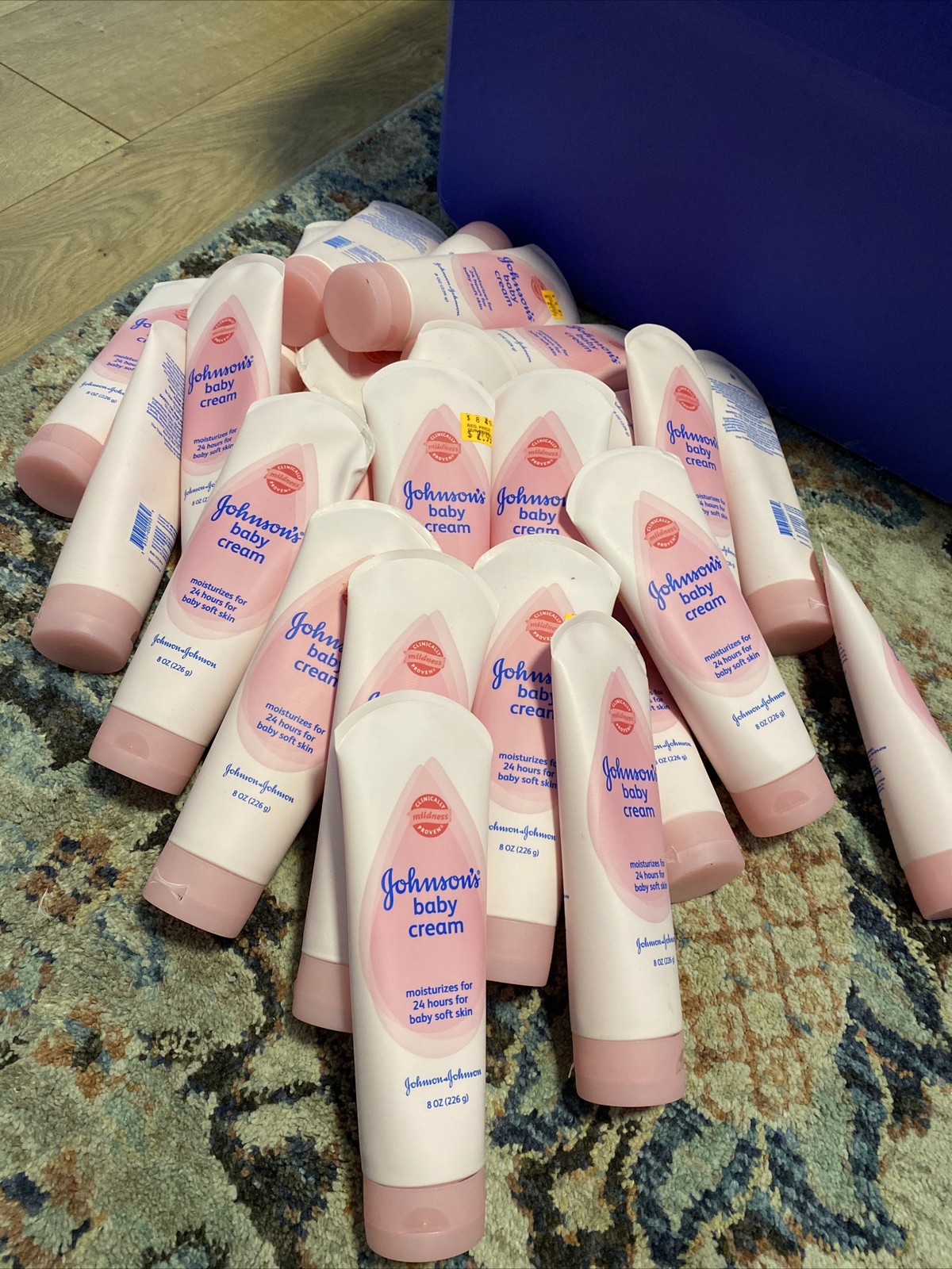 Johnson's Baby Cream 8 Oz 226 g Pink Tube for sale online | eBay