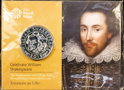 2016 Great Britain 1oz Silver Shakespeare £50 Coin | eBay