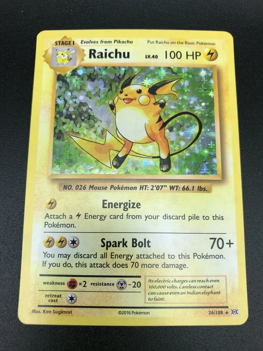 Raichu Card Xy
