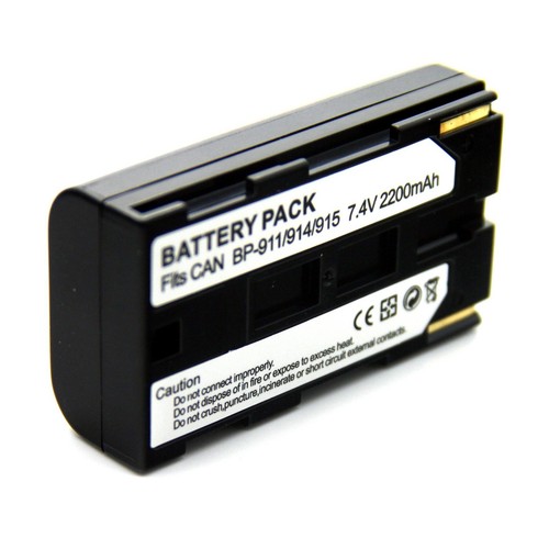 Battery For BP-911 BP-915 Canon V75Hi V400 V420 V500 V520 GL1 GL2 XF100 ...