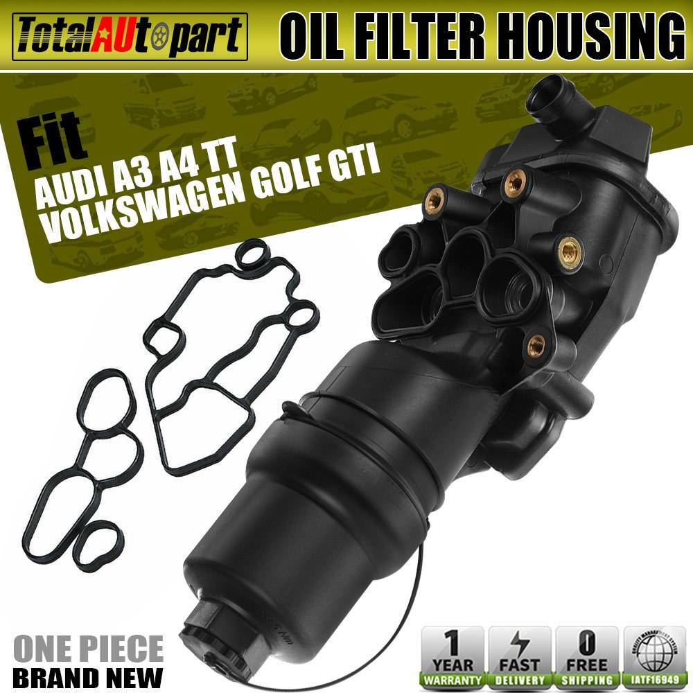 Oil Filter Housing & Gasket for Audi A4 Quattro VW Golf Jetta Passat ...