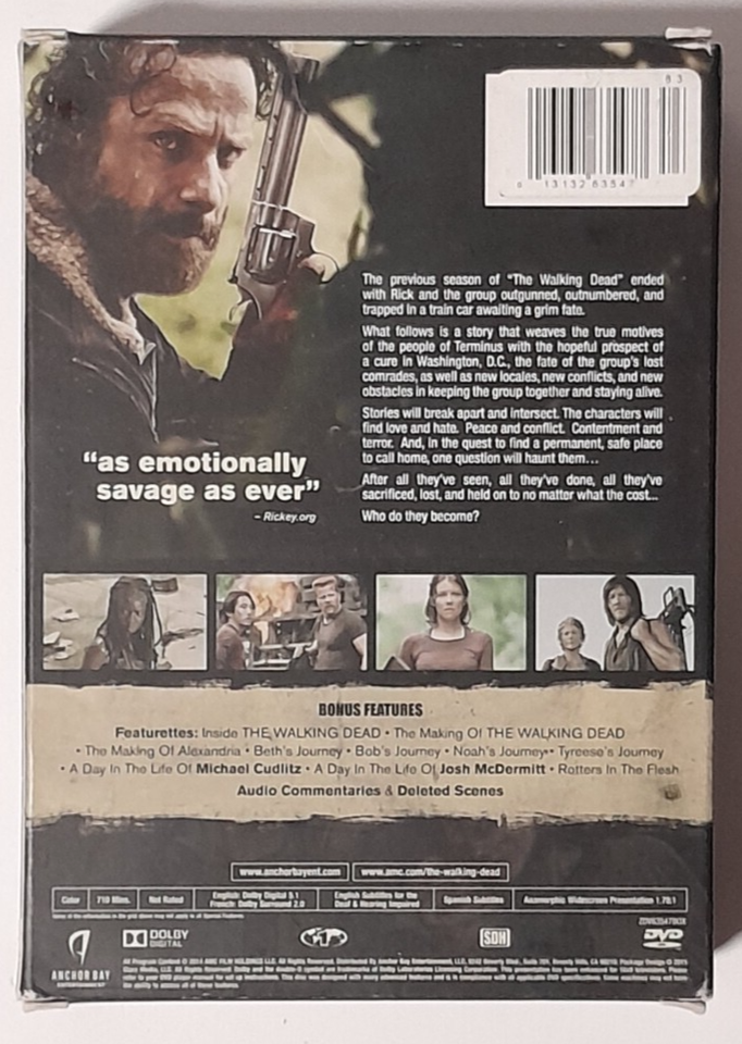 The Walking Dead The Complete Fifth Season DVD with Funko Daryl Mini ...