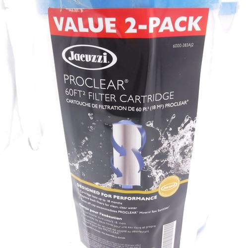 2 Pack Jacuzzi Proclear 60 SQ FT Filter Cartridge 6000-383AJ | eBay