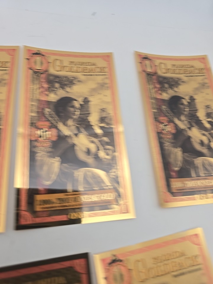 Goldback Aurum Gold Note 24K Rare Collectible Lot Of 8 Notes | eBay