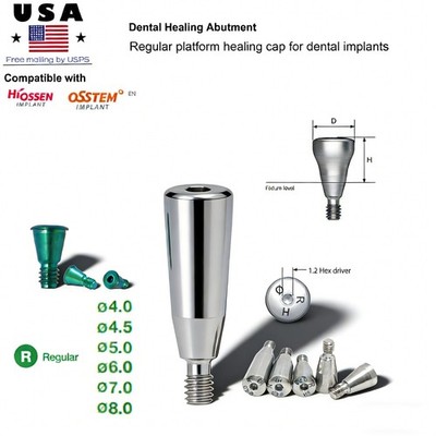 Lot of 5 Hiossen ET Dental Healing Abutment Regular Platform Fit Oss TS ...