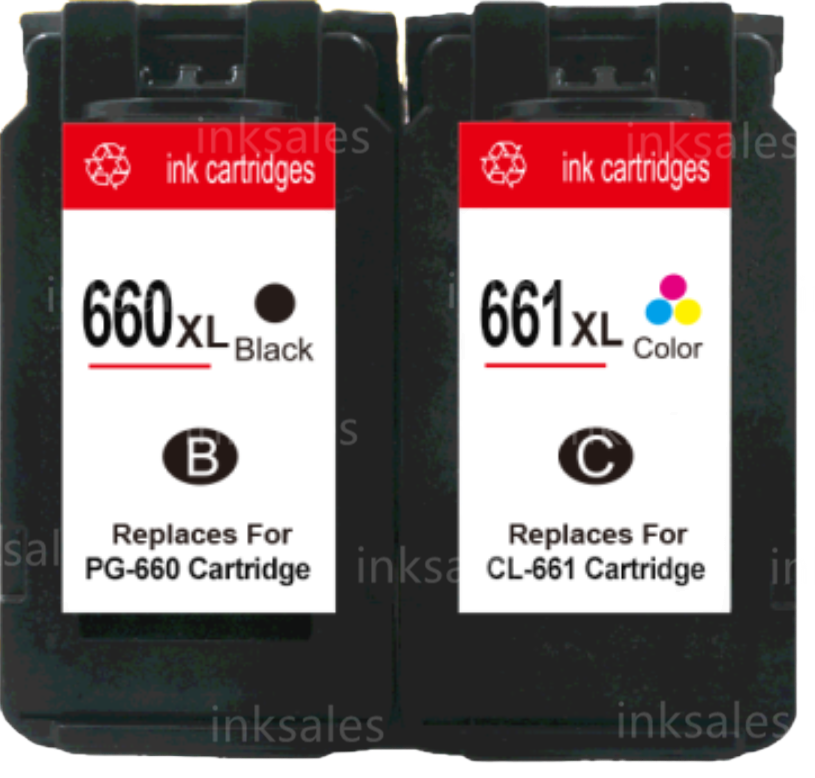 Generic PG-660XL CL-661XL Ink For Canon TR7060 TS5360 TS5365 TR7060a ...