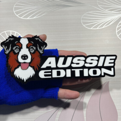 Aussie Edition Australian Shepherd Badge Emblem Doggy Dog Love Car ...