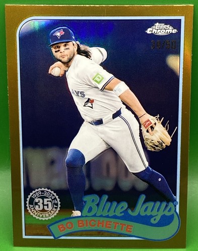 2024 Topps Chrome Update Bo Bichette 1989 Gold /50 Blue Jays | eBay