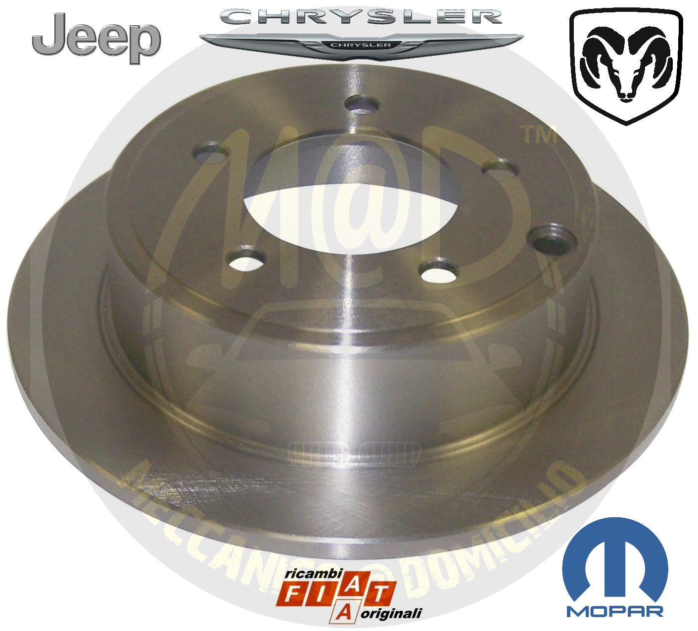 2x OEM MOPAR 5105515AA Dischi freno Post. JEEP Patriot - Compass ...