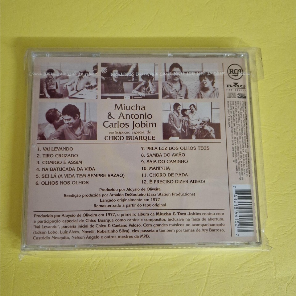 MIUCHA & ANTONIO CARLOS JOBIM 1977 BRAZILIAN MUSIC REMASTERED CD MPB ...