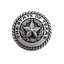 State of Texas Star Conchos Antique engraved Rope Edge 1 inch Conchos ...