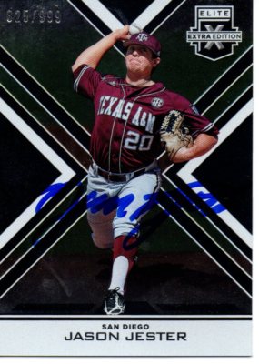 Jason Jester Texas A&M Aggies 2016 Panini Elite Extra Edition Signed ...