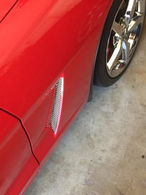 2005-13 C6 Corvette Stainless Steel Side Vent Screens Mesh Right Easy ...