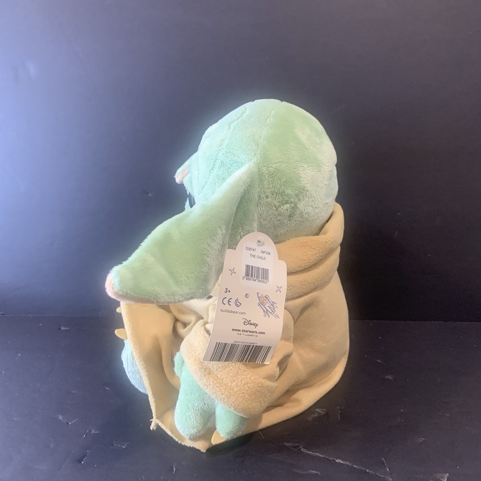 Build-A-Bear The Child Grogu Star Wars Mandalorian Baby Yoda & Pram-w ...