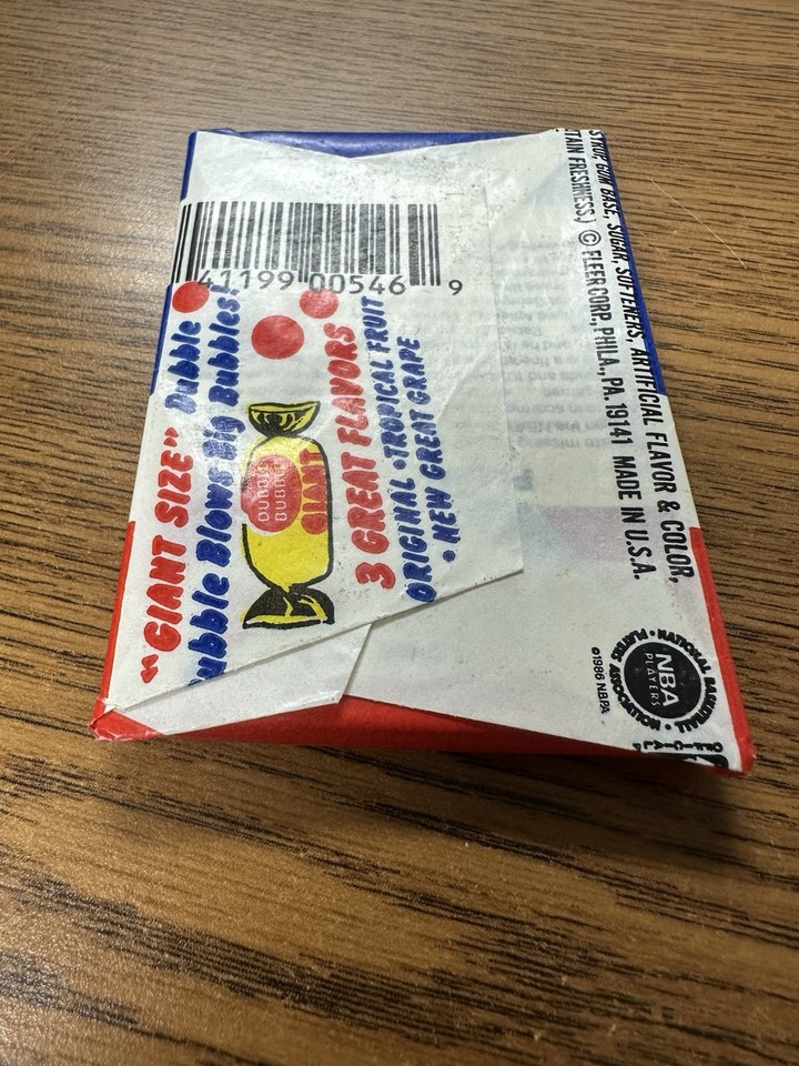 1986 Fleer Basketball Wax Pack | Patrick Ewing Sticker On Back ...