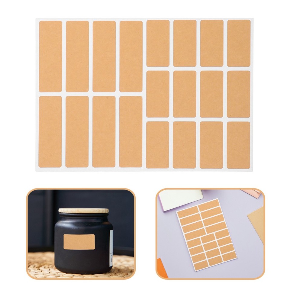 600 Pcs Blank Essential Oil Label Small Bottle Labels Stickers for ...