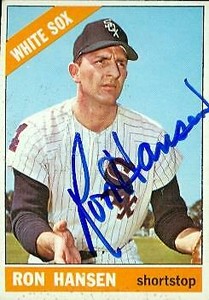 Ron Hansen autographed baseball card (Chicago White Sox) 1966 Topps ...