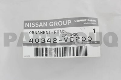 40342VC200 Genuine Nissan ORNAMENT-DISC WHEEL 40342-VC200 | eBay