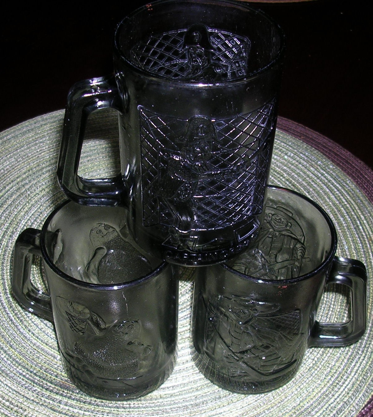 3 Classic Smoked Glass McDonald's Land Mugs Grimace, Capt. Crook ...