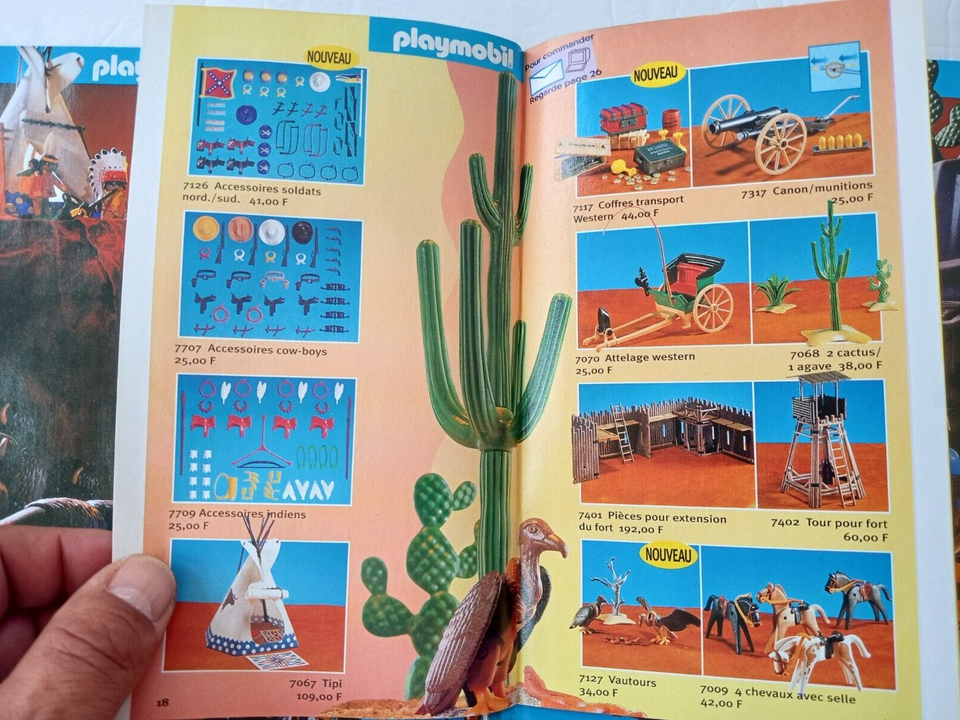 1996 PLAYMOBIL Catalog Action Figures Playsets & Attached 21 pg ...