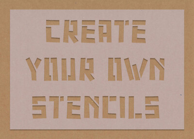 Custom Design Your Own Word Stencil Personalised Create Your Own ...
