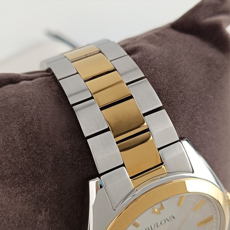 Bulova Classic Surveyor 98A284 Gold/Silver Men Automatic Watch ...