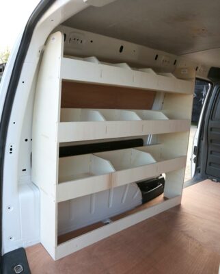VW Caddy Maxi Van Racking Tool Storage Shelving Passenger Side | eBay UK