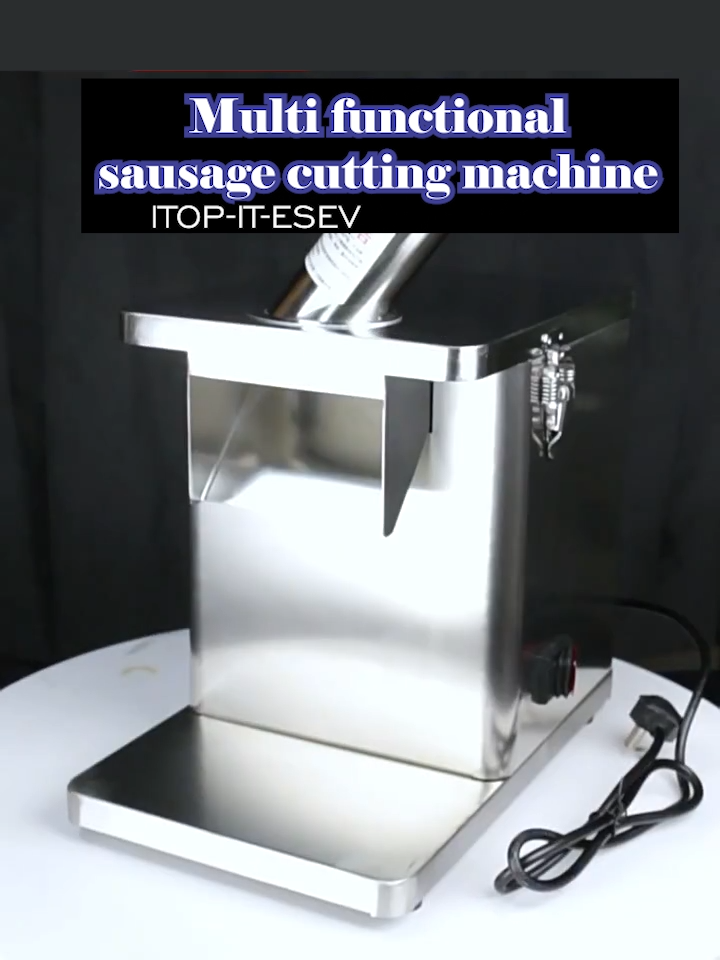 Sausage Slicer Electric Salami Cutter Oblique Slice Machine 250W ...