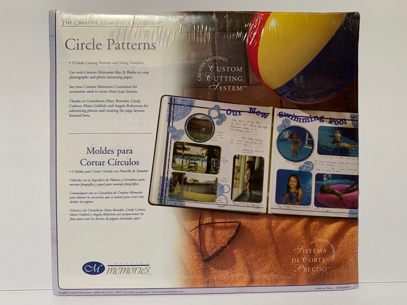 Creative Memories Custom Cutting System 3 Circle Patterns Sizing ...