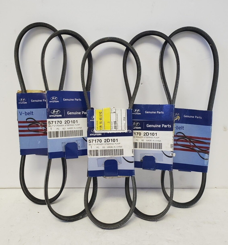 2001-2009 Genuine Hyundai Power Steering Belt OEM 57170-2D101 *SET OF 5 ...
