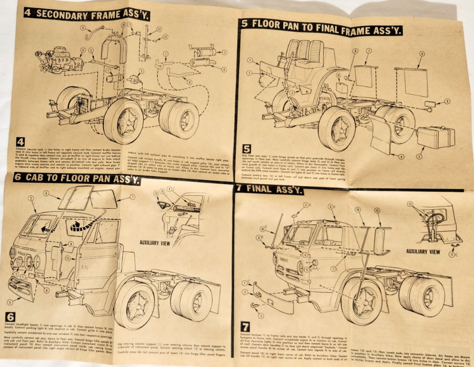 1965 IMC Dodge L-700 Tilt Cab Truck 1/25 Model Kit 118-300 New | eBay