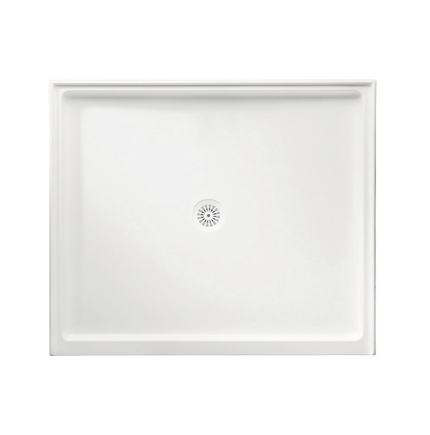 760-1800mm Marbletrend Flinders White Polymarble Rectangular Shower ...