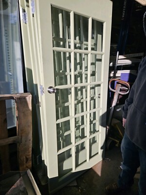 Glass Pane Solid Wood French Doors(2 Right Hand Inswing Doors) | eBay