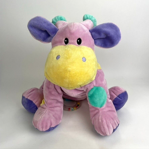Antics Collection Plush 18" Cow Purple Polka Dot Soft Stuffed Animal ...