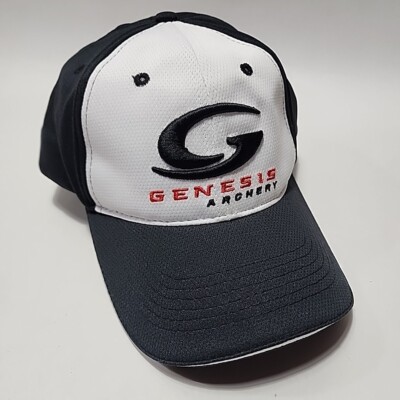 Genesis Archery Strapback Hat Mens Black Baseball Cap Embroidered New ...