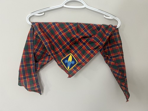 BSA WEBLOS CUB SCOUT PLAID NECKERCHIEF SCARF OFFICIAL UNIFORM | eBay