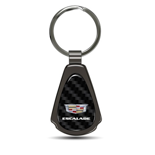 Cadillac Escalade Real Carbon Fiber Black Teardrop Key Chain | eBay