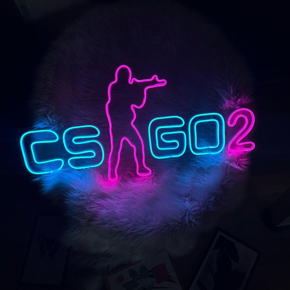 CS GO Neon Sign, CS GO 2 Neon Sign, Gamer Room Decor, Gifts for Friends ...