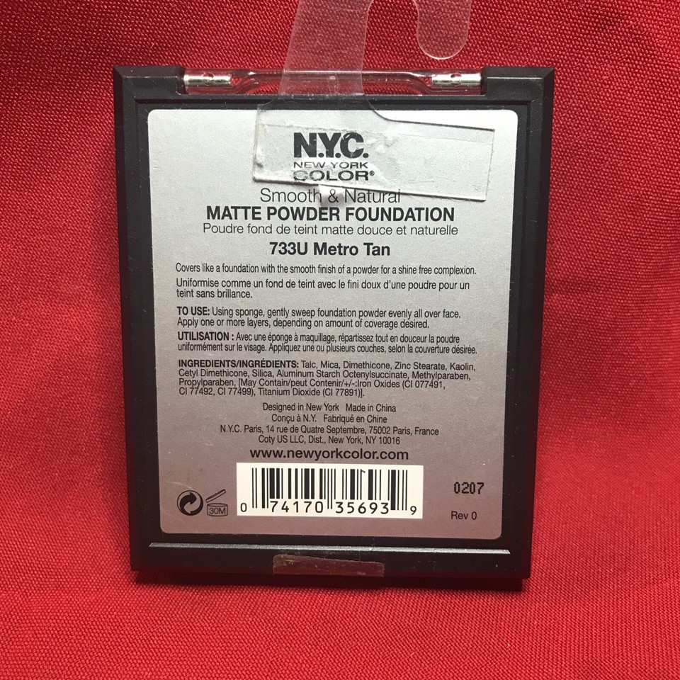 NYC Smooth Natural Matte Powder Foundation, 733u Metro Tan | eBay
