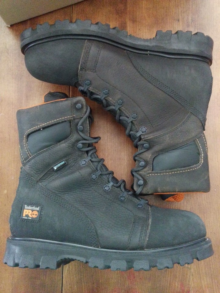 TIMBERLAND PRO MENS Rigmaster 8" Steel Toe & WP - size 7.5 M # 195553 ...