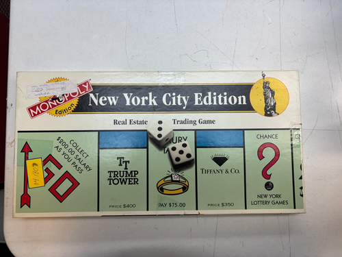 Vtg Monopoly New York City Edition 1994 Twin Towers Trump Tower Read ...