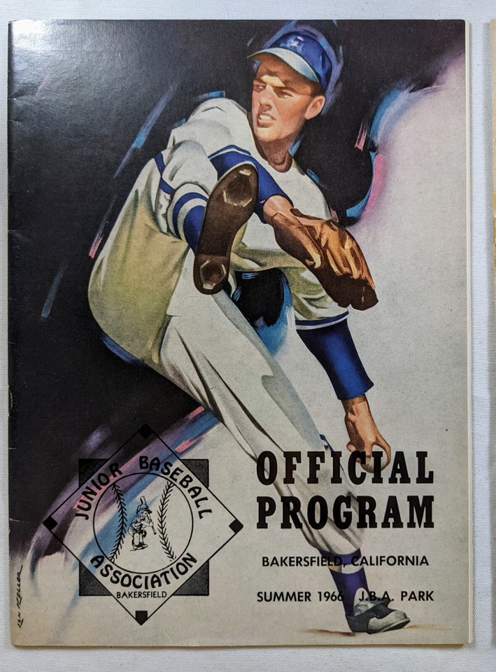 Vintage Junior Baseball Association Bakersfield JBA Official Program ...