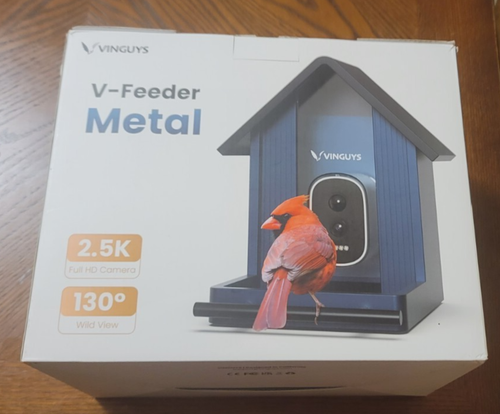 Ends 11/10 11AM PST! VINGUYS V-Feeder Metal, Blue Smart Bird Feeder | eBay