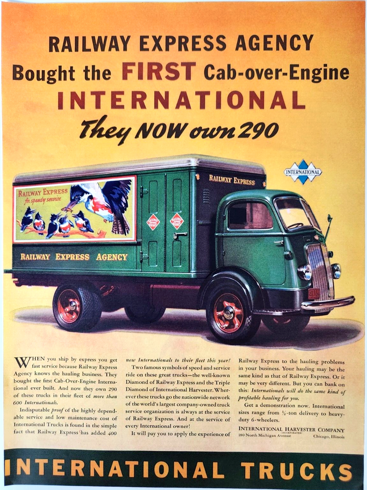 Railway Express International Harvester Heavy Duty Trucks 1938 Ad ...