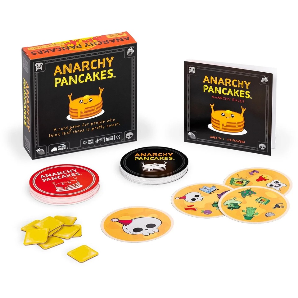 Anarchy Pancakes Card Game by Exploding Kittens Chaos Party Game, NEW ...